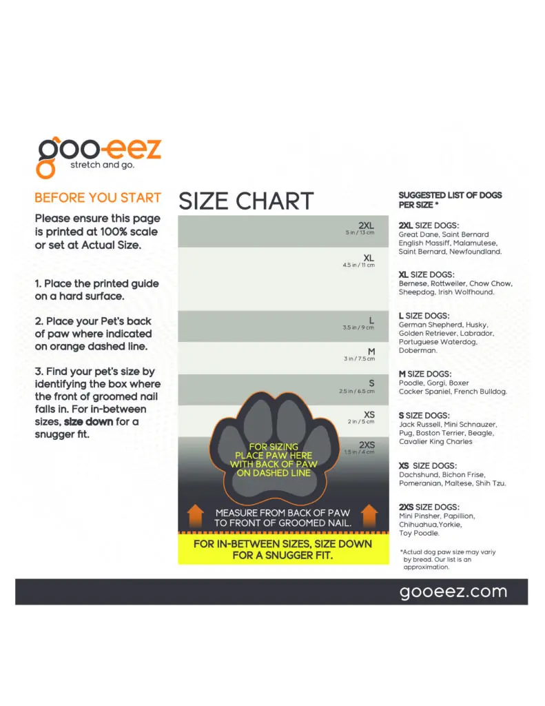 GOO-EEZ All-Season All-Terrain Dog Boots, Red, 4-pack - BlueBarn.Shop