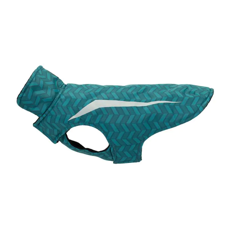 RC PETS Shasta Coat for Dogs, Dark Teal Chevron - BlueBarn.Shop